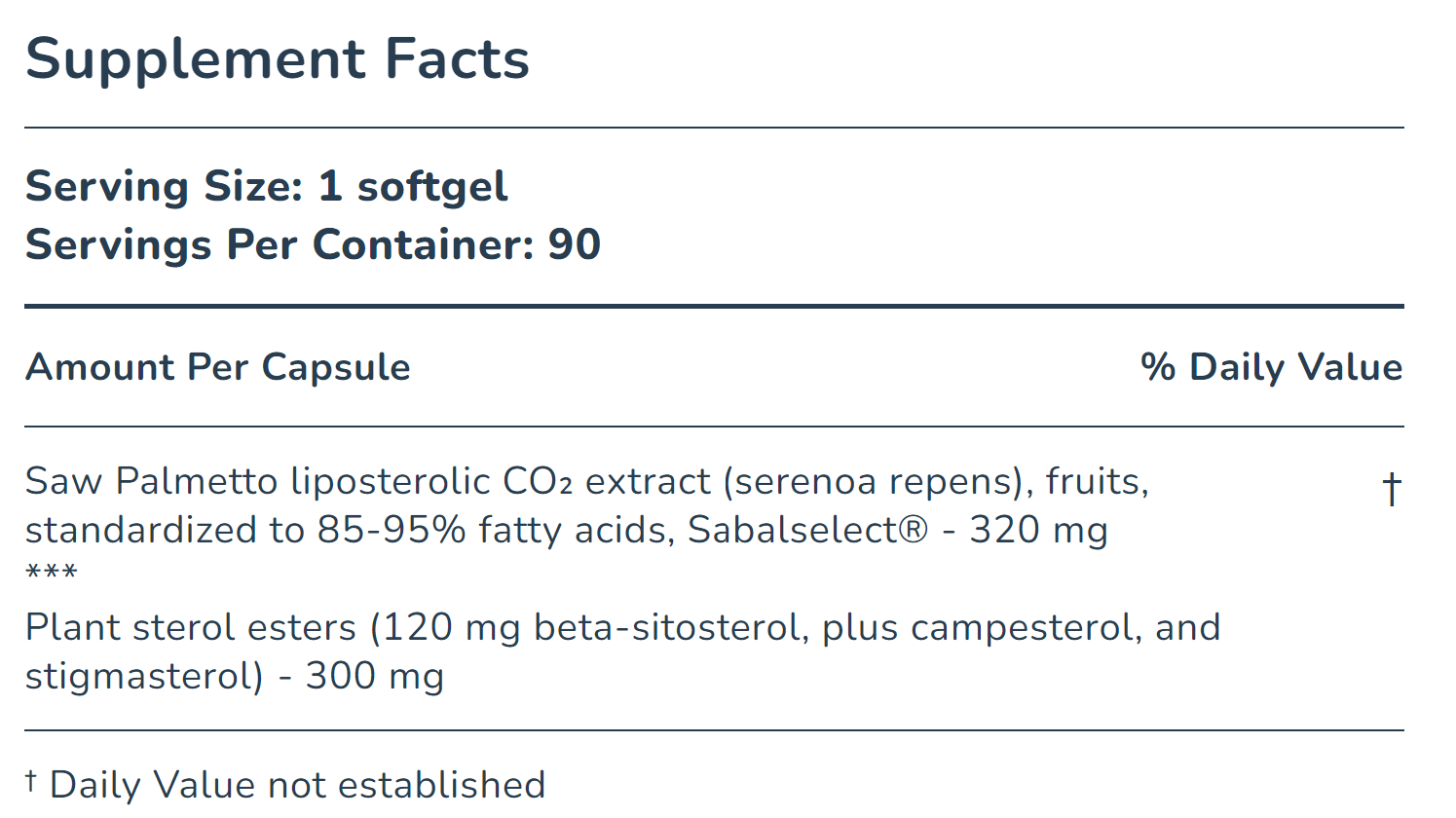 Utiva Prostate Health Supplement Facts/ Ingredients – shiftMD